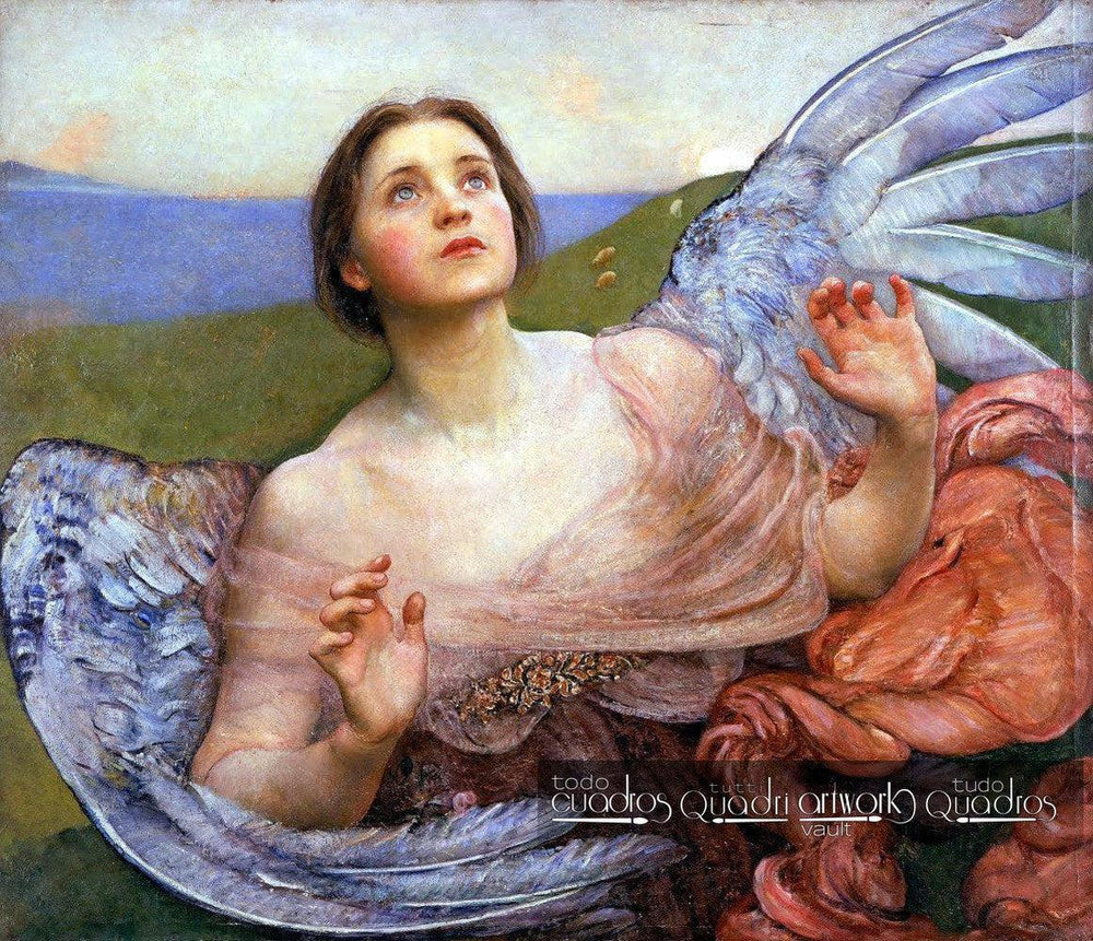 El Sentido de la Vista de Annie Swynnerton, cuadro al óleo